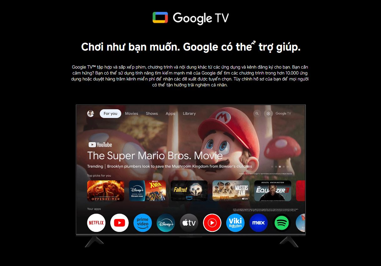 Tivi Xiaomi 55 inch S Mini LED 2025 Ram 3G/32G/4K/144Hz